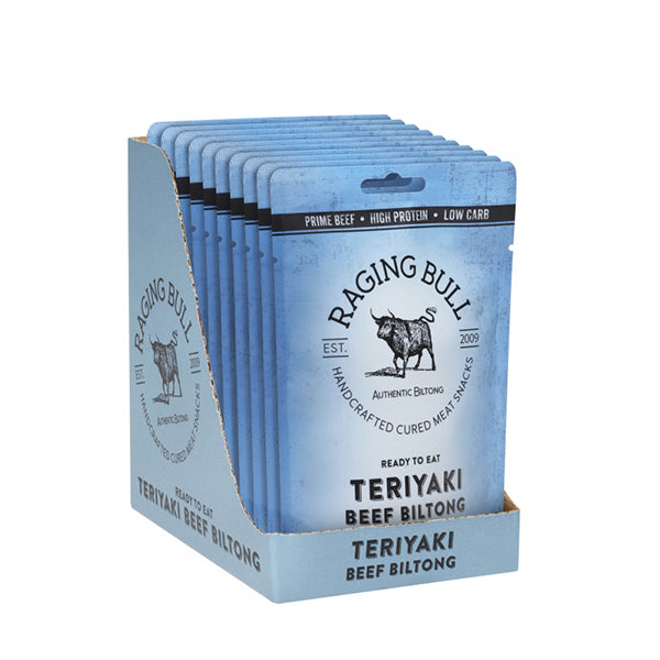Raging Bull Teriyaki Biltong – Sweet & Savoury Protein Snack | Emberton ...